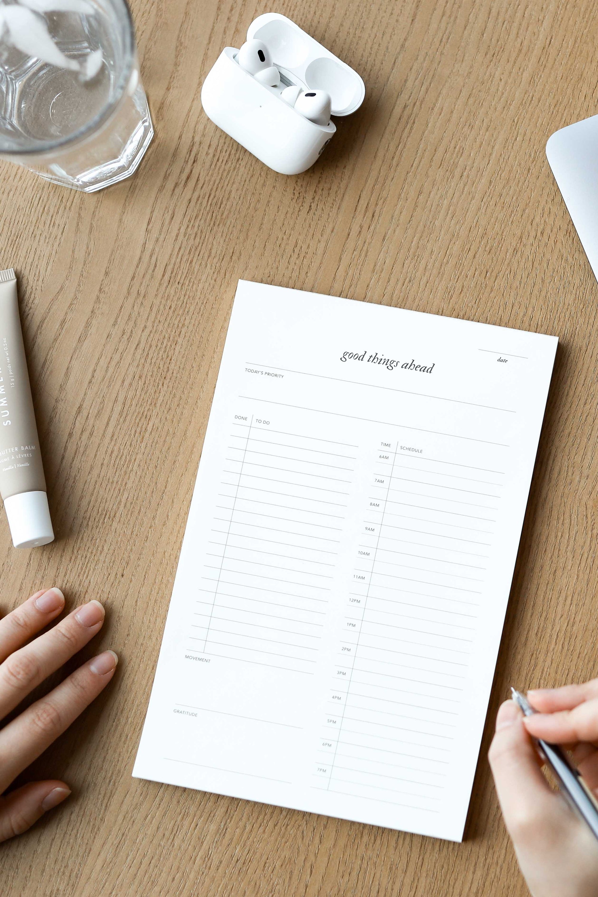 Good Things Ahead Daily Notepad | Stay on Top of Your Goals & Tasks